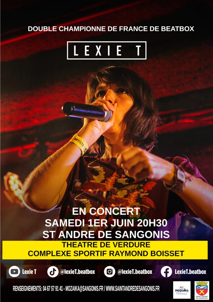 Concert Lexie-T, double championne de France de Beat-box | Mairie Saint ...