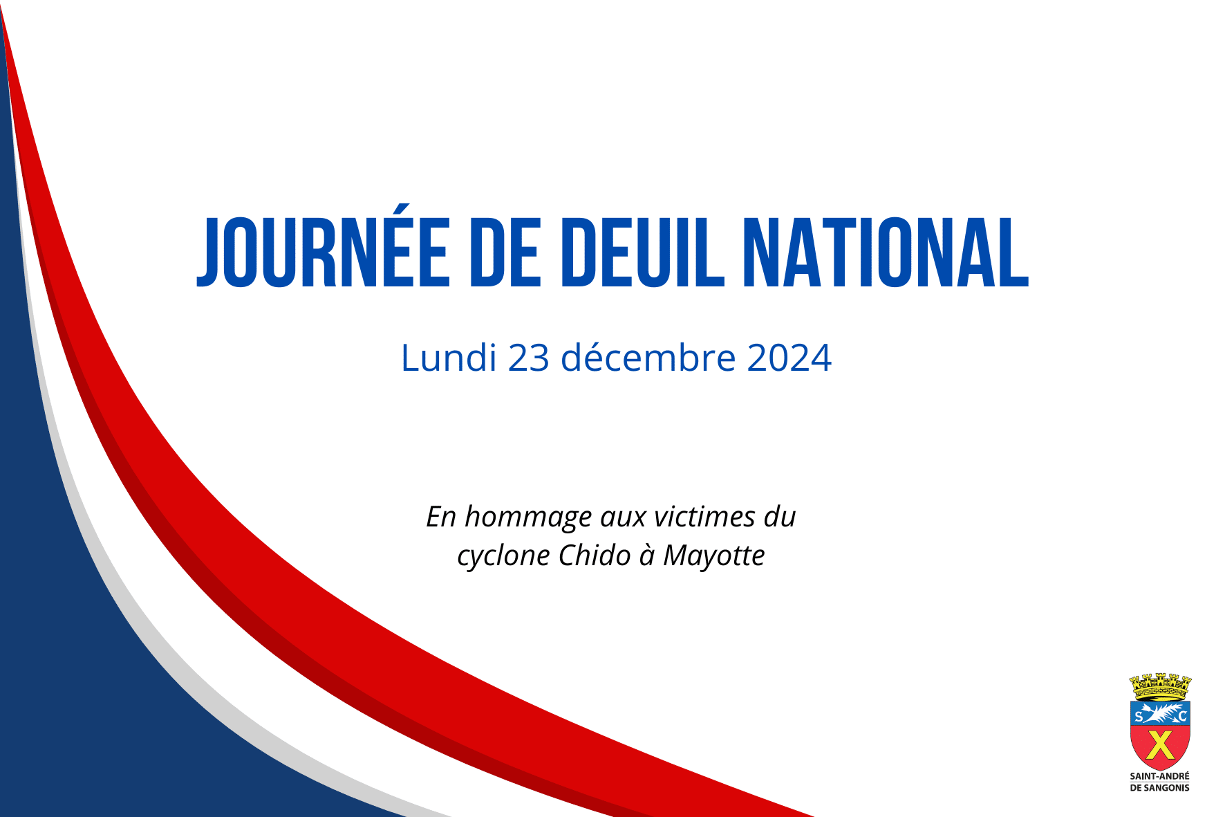 Journée de deuil national en l'honneur de Mayotte | Mairie Saint-André ...